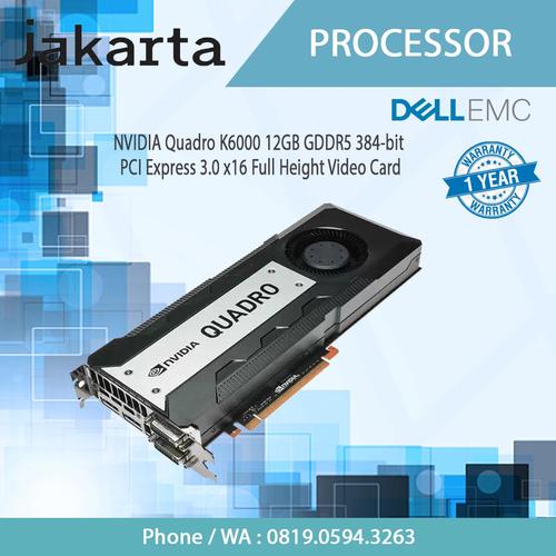 Jual NVIDIA Quadro K6000 12GB GDDR5 384-bit PCI Express 3.0 x16 Full ...