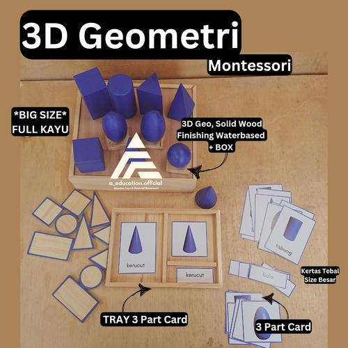 Jual Montessori 3D Geometri 3D geo montessori - Paket 6 - Kab. Jombang ...