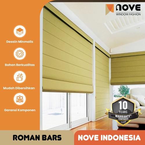 Promo Nove Roman Bars Blinds Dimout - Tirai Minimalis - Gorden ...