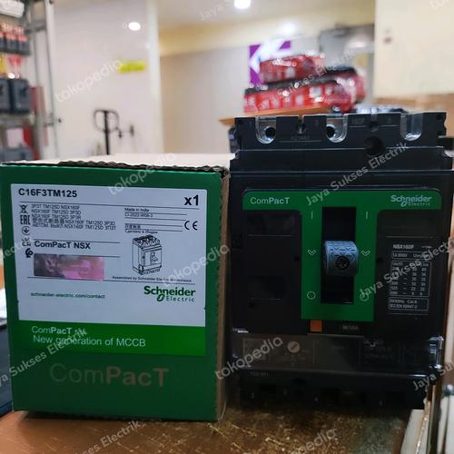 Jual NEW! MCCB NSX160F 3P 125A 36KA C16F3TM125 Adjustable 87-125A Schneider - Jakarta Pusat ...