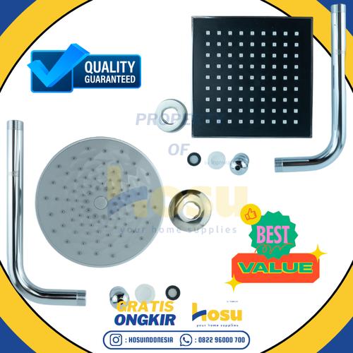 Jual Wall Shower Tanam Tembok Head Shower Dinding Mandi Stainless Kotak ...