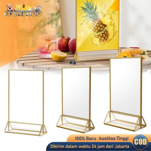 Jual Stand Menu Akrilik Tempat Brosur Holder Menu Sign Holder - A6 ...