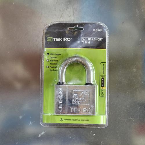 Jual Gembok Leher Pendek Tipe Kotak Tekiro 70mm Gembok 70mm Short ...