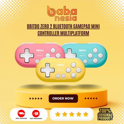 Jual 8Bitdo Zero 2 Bluetooth Gamepad Mini Controller Multi platform - Kuning - Kab. Tangerang ...