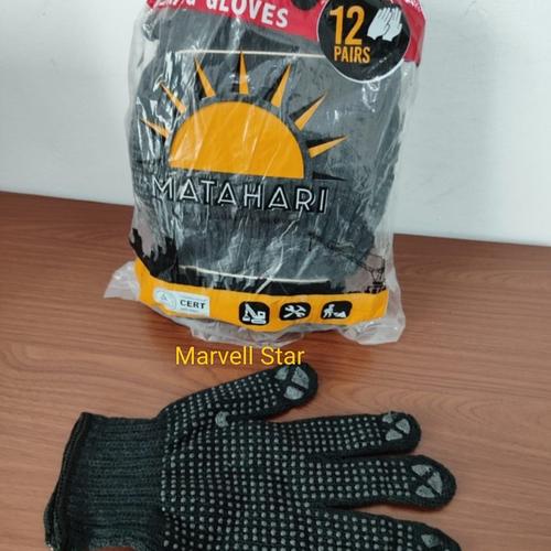 Jual Sarung Tangan Safety Proyek Kerja Dotting Bintik Dasar Hitam ...