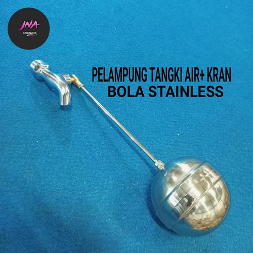 Promo PELAMPUNG TANGKI TOREN +KRAN BOLA STAINLESS UK 1/2INC - Kab ...