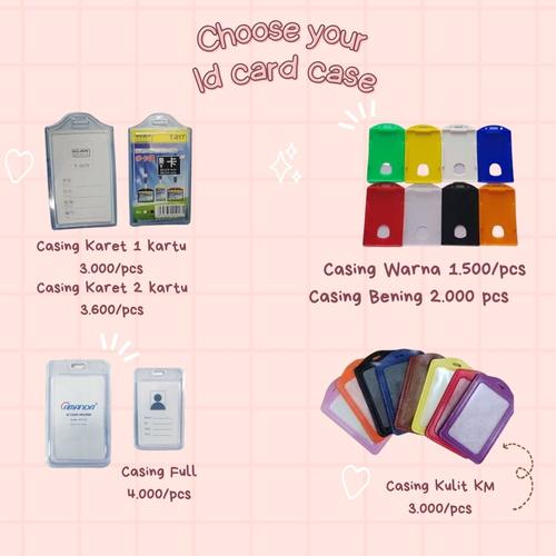 Jual CASING ID CARD HOLDER NAME TAG KARYAWAN MURAH - CASING WARNA ...
