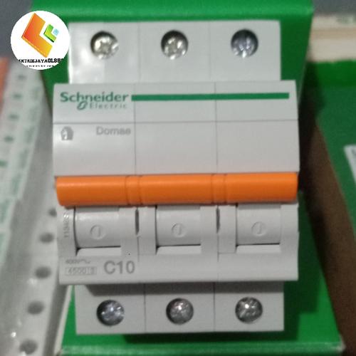 Jual mcb 3p 10a domae Schneider SNI original / mcb 3p 10a domae 4,5KA ...