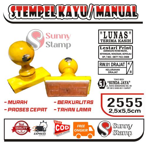 Jual Cetak Stempel Manual Runaflek Nylo Gagang Kayu - 2555 - Kota ...