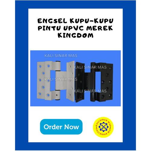 Jual Engsel Kupu-kupu Pintu UPVC Warna Putih Warna Hitam Merek Kingdom ...