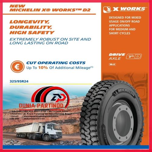 Jual BAN Truk Michelin Xworks D2 ukuran 325/95R24. CHAT HARGA DISKON - Kab. Bogor - Dunia ...