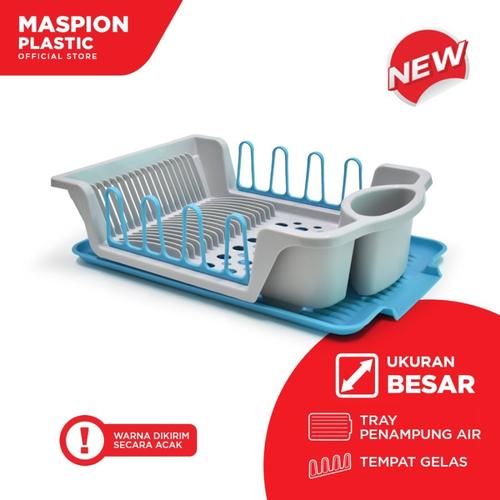 Jual MASPION Steady Dish Drainer BKK019 - Rak Plastik Pengering Piring ...