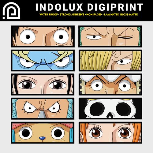 Jual Mugiwara Sticker One Piece Slap Stiker Crew SHP Eyes Anti Air 10 ...