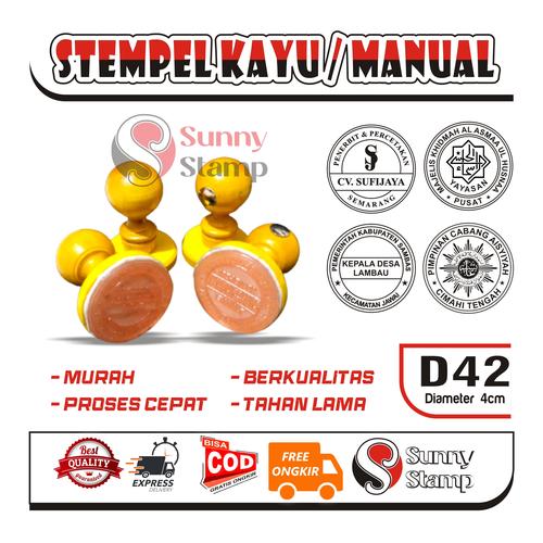 Jual Cetak Stempel Manual Runaflek Nylo Gagang Kayu - D42 - Kota Cimahi ...