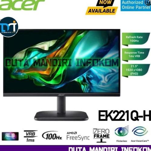 Jual Acer Ek221Q H 21.5" Inch - Fhd 100Hz 1Ms Hdmi Vga Mainstream ...