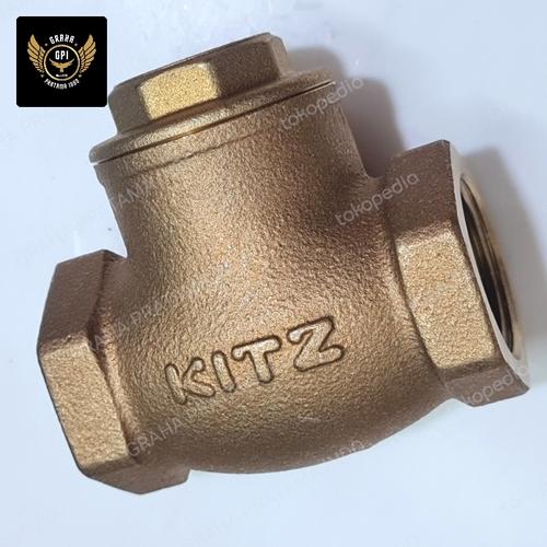 Jual SWING CHECK VALVE 2" INCH KITZ 125 DRAT KUNINGAN / KLEP TABOK KITZ ...