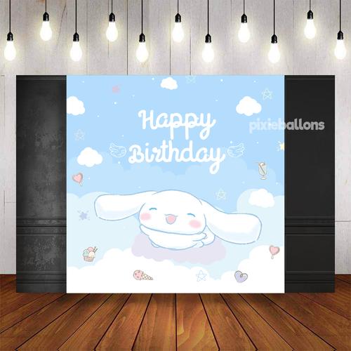 Jual CINNAMOROLL BACKDROP BACKGROUND SPANDUK BANNER ULANGTAHUN BIRTHDAY ...