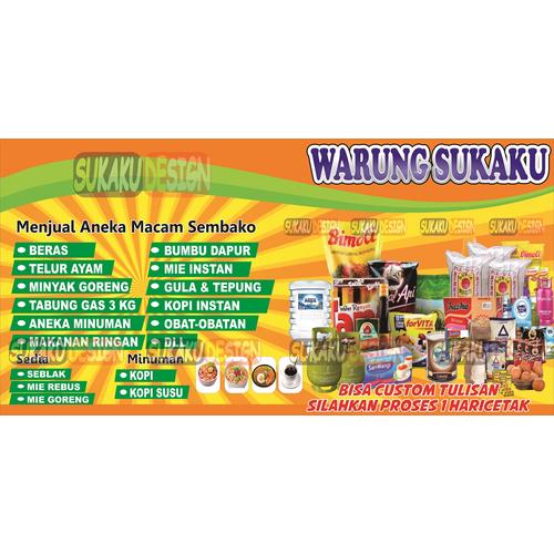 Jual BANNER /SPANDUK WARUNG SEMBAKO / BISA COD - 2X1 - Jakarta Selatan ...