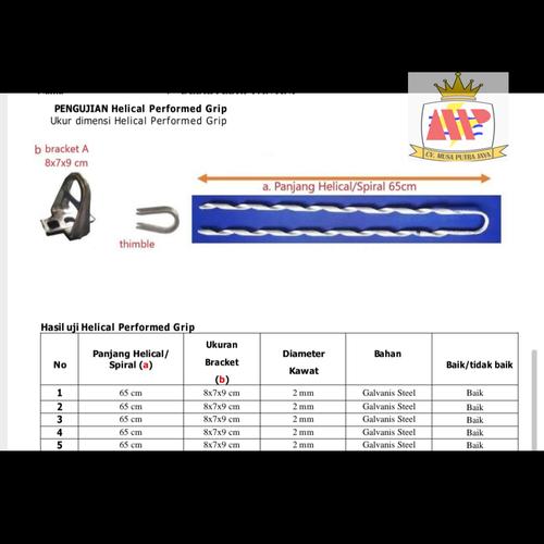 Jual HELICAL PERFORMED GRIP GALVANIZE LENGKAP - Kab. Tegal - Cv musa ...