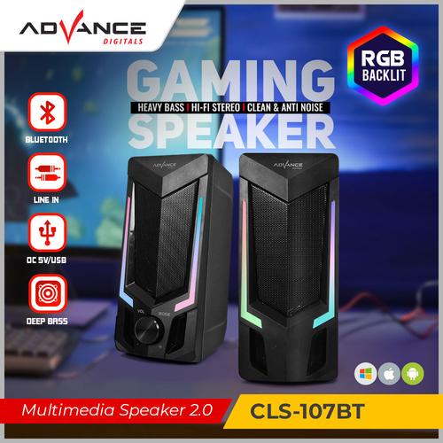 Promo Speaker Gaming Advance CLS107/CLS-107 RGB Backlite Speaker Laptop ...