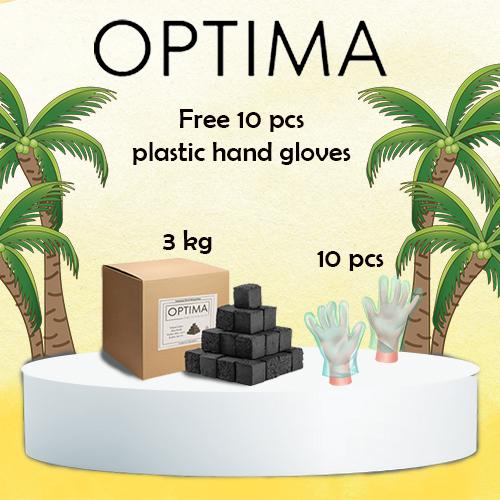 Jual Optima Bundle Promo 3 Kg Arang Briket Free 10 pcs Sarung Tangan ...