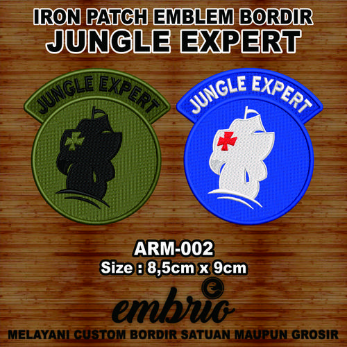 Jual ARM-002 Patch JUNGLE EXPERT REGULATION US ARMY Patches Emblem - 8,5x9 - ARM-002-A Green ...