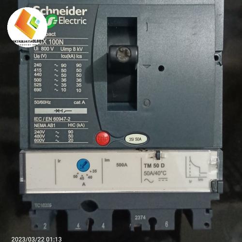 Jual mccb NSX 100N 3p 50A schneider original / mccb 3p 50A NSX100N - Kota Surabaya ...