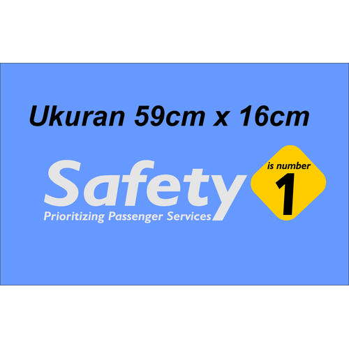 Jual Stiker Safety 1 | Sticker Cutting Safety number 1 Bus Elf Mobil ...