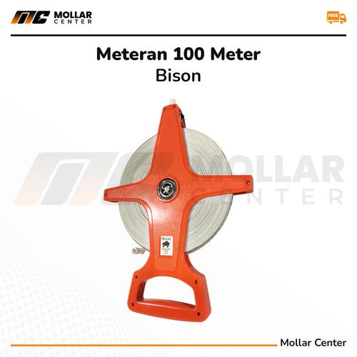 Jual BISON Meteran Tanah 100 Meter Roll Meter T Alat Ukur Jalan Gulung ...