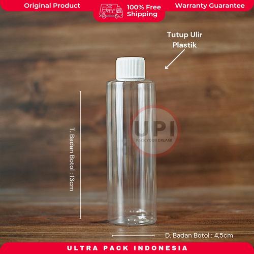 Jual BOTOL PET RF 200ML CLEAR & TUTUP ULIR PLASTIK PUTIH - Kota ...
