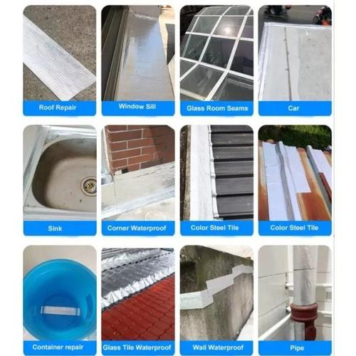 Jual Lakban Anti Bocor Talang Atap Alumunium Foil Asphalt Pollak Hitam ...
