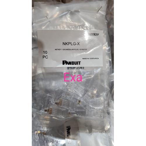 Jual PANDUIT NKPLG-X Connector RJ45 Cat 5 / 6 Netkey ( 100pcs ) RJ-45 ...