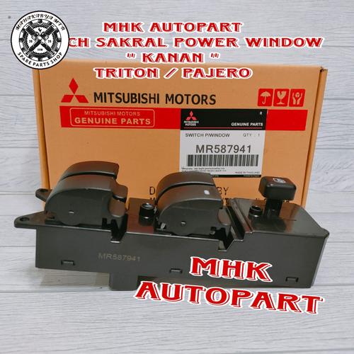 Jual SAKLAR SWITCH POWER WINDOW KANAN TRITON PAJERO SPORT MR587941 ...