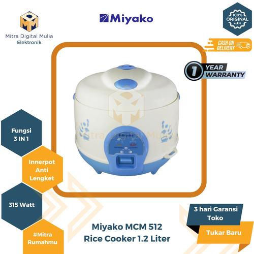 Jual Miyako MCM 512 Rice Cooker Magic Warmer Plus 1.2 Liter - Kota ...