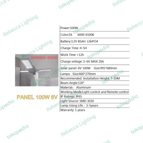 Jual lampu jalan solar cell 500watt pju pjuts two in one 500w tenaga surya - Jakarta Pusat ...