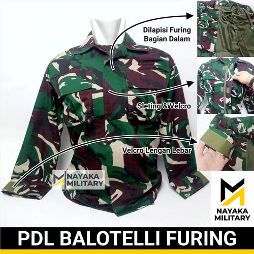Jual Baju PDL Balotelli Furing Sleting Seragam Tentara Loreng TNI - K2 - Kota Cimahi - Nayaka ...