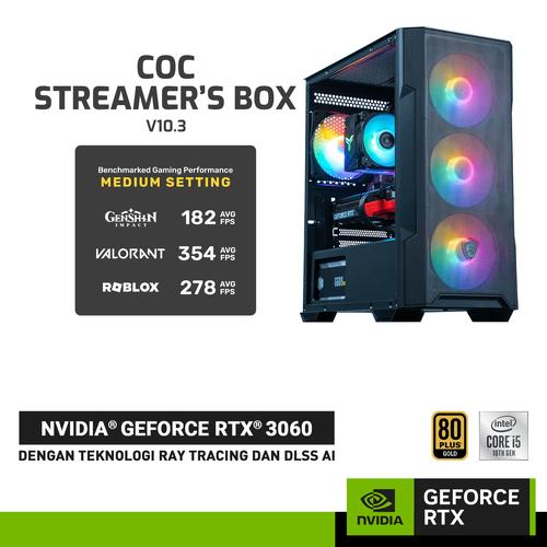 Promo COC STREAMER BOX V10.3 - Paket PC Rakitan Streamer GeForce RTX ...