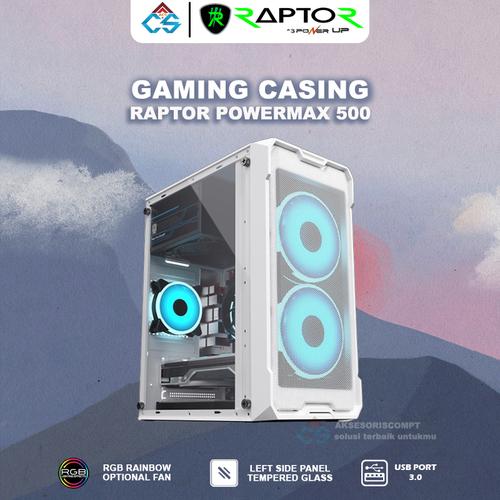 Jual Casing Gaming Raptor POWER UP Powermax 500 - Casing Gaming - NON ...