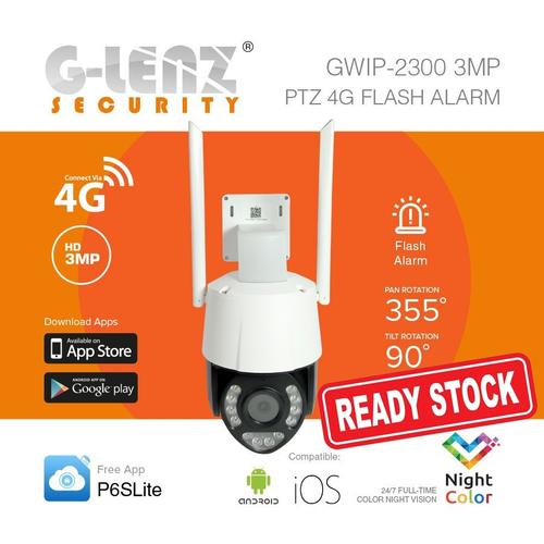 Jual GLENZ CCTV Tanpa WIFI 4G (3 MP) PTZ CAMERA -GWIP 2300 P6SLITE - Non Memory - Kab. Sidoarjo ...