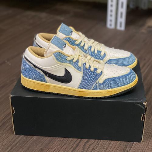 Jual Air Jordan 1 Low SE World Make Japan Sashiko Denim Original - Kab ...
