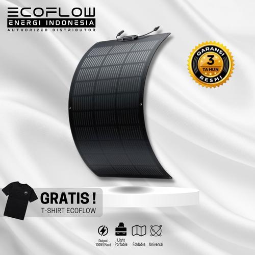Promo EcoFlow Solar Panel Flexible 100W Panel Surya Melengkung Atap ...