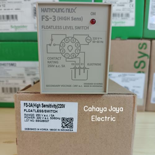 Jual Floatless Switch hanyoung FS-3A (High Sensitivity) 220V ORIGINAL ...