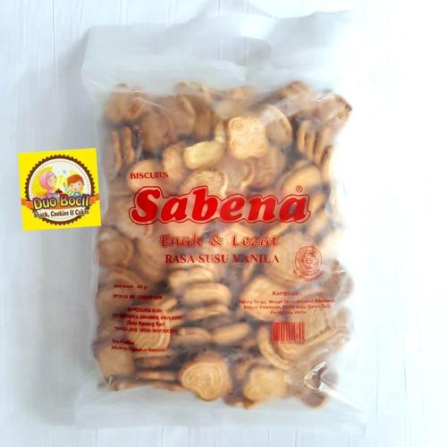 Jual Biskuit Sabena Rasa Susu Vanila 400 Gram - Duo Bocil Snack - Kota ...