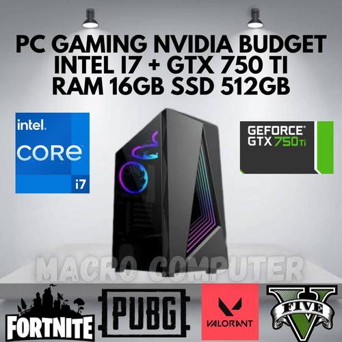 Jual PC GAMING i7 + GTX 750 TI |SSD 512GB|RAM 16GB|PC I5 I7 |PC RAKITAN ...