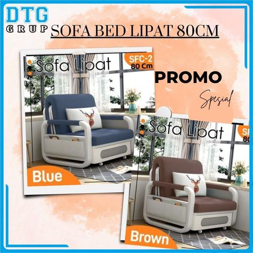 Jual Sofa Bed Lipat Kursi Sofa Ruang Tamu Sofabed Multifungsi Murah SFC-2 - SFC-2-80-COKLAT ...