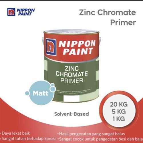 Jual Cat Dasar Besi Nippon Paint Zinchromate Primer 5kg Cat Anti Karat ...