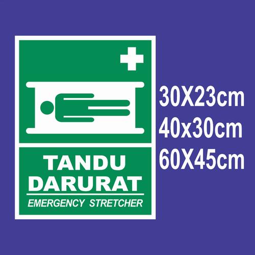 Jual STIKER Tandu Darurat Emergency Stretcher - 30x23cm - Jakarta Pusat ...