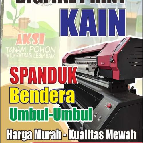 Jual spanduk umbul2 kain digital print - Kota Depok - Mulia Pro | Tokopedia