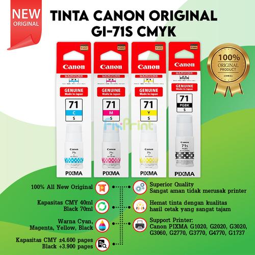 Jual Tinta Canon GI71s gi-71s Original G2770 G2020 G3020 G1730 G2730 ...