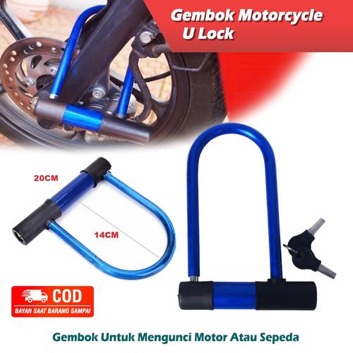 Jual LITIAN TD119 U Lock Kunci Gembok Sepeda Motor Double Lock Anti ...